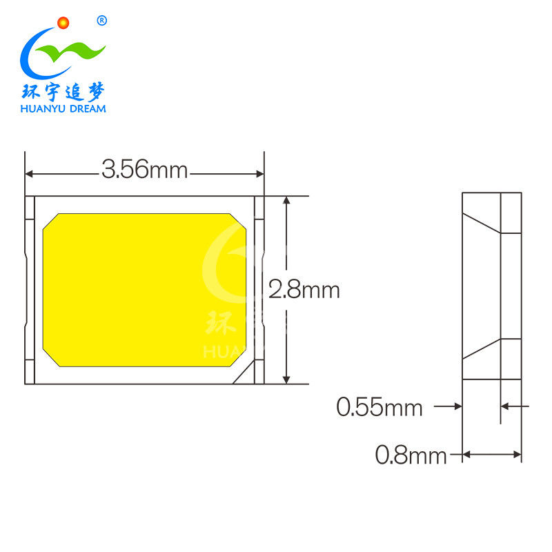 5500K-5700K Full Spectrum SMD LED Chip 2835 For Education Lighting